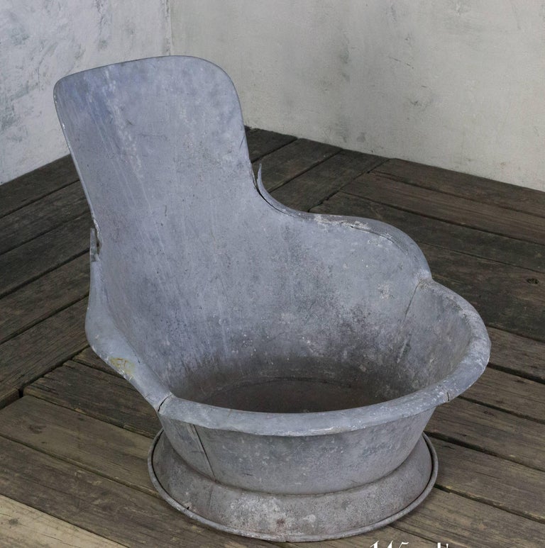 Zinc Bathing Tub For Sale at 1stDibs