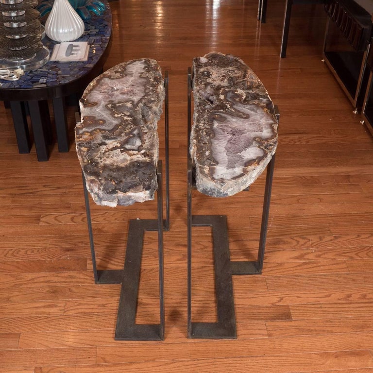 Rock Crystal Slab Table at 1stDibs | rock slab table