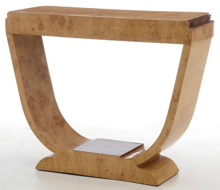Pair of Unique Art Deco French Style Console Tables at 1stDibs