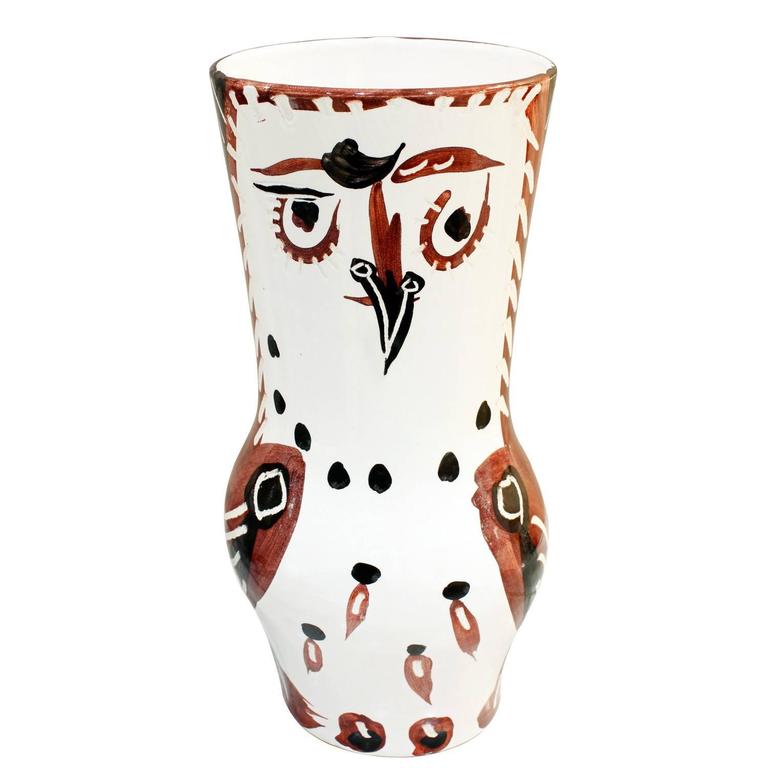 Pablo Picasso Large Ceramic Wood Owl Vase, 1952 at 1stDibs | picasso ...