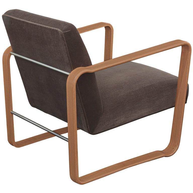 Pair of Rare "Modern Morris Chairs" by Edward Wormley at 1stDibs