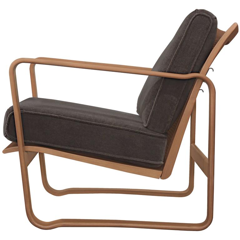 Pair of Rare "Modern Morris Chairs" by Edward Wormley at 1stDibs
