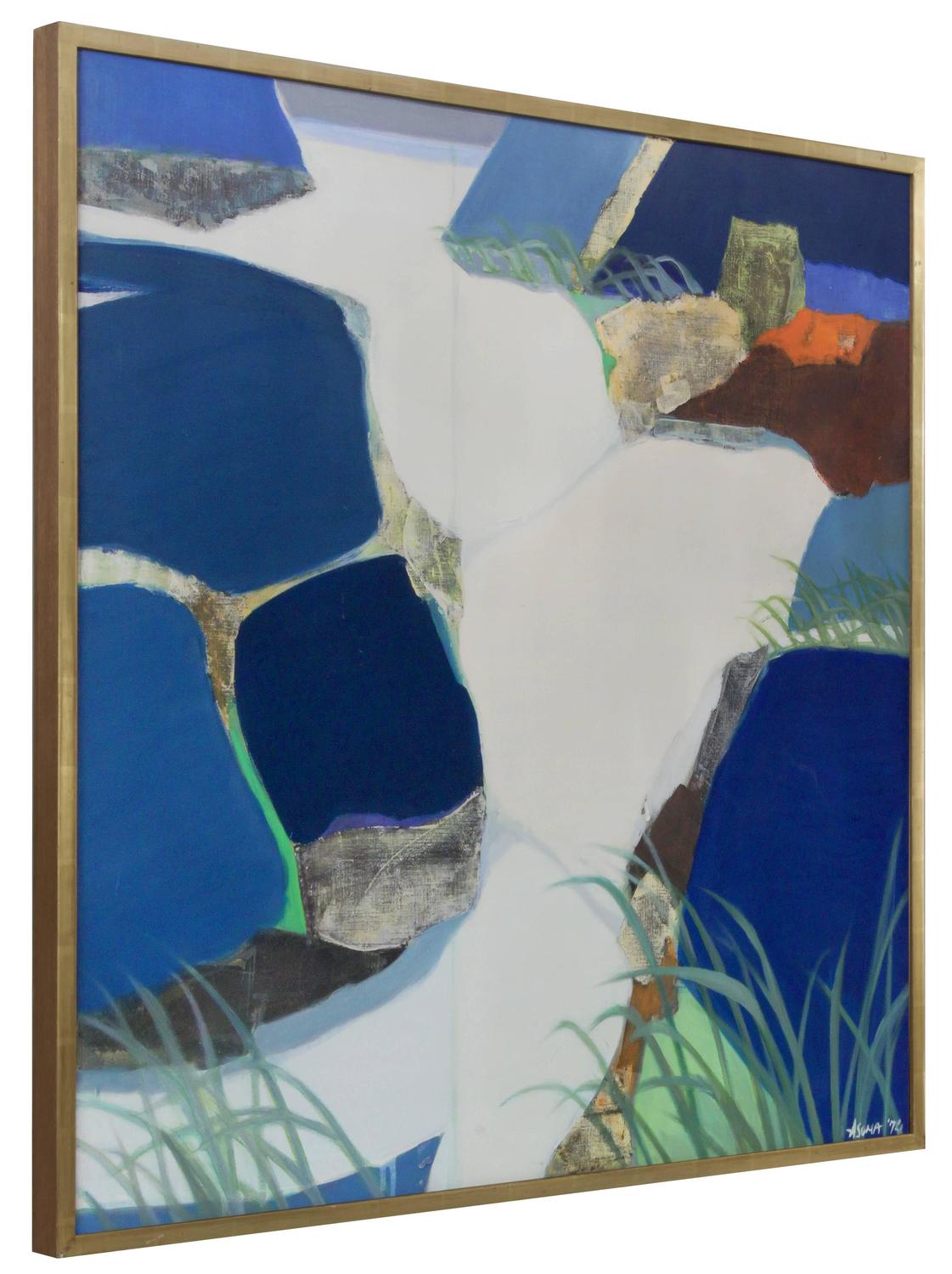 "The Mountain Stream" Original Oil on Canvas by Tadashi Asoma For Sale ...