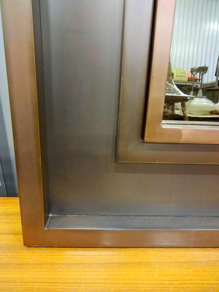 Large Neoclassical Patina Mirror For Sale at 1stDibs