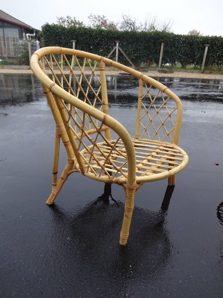 Lounge Set in Wicker For Sale at 1stDibs