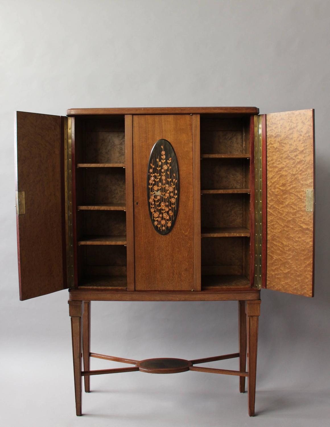 Fine French Art Deco Three-Door Cabinet by Maurice Dufrêne For Sale at ...