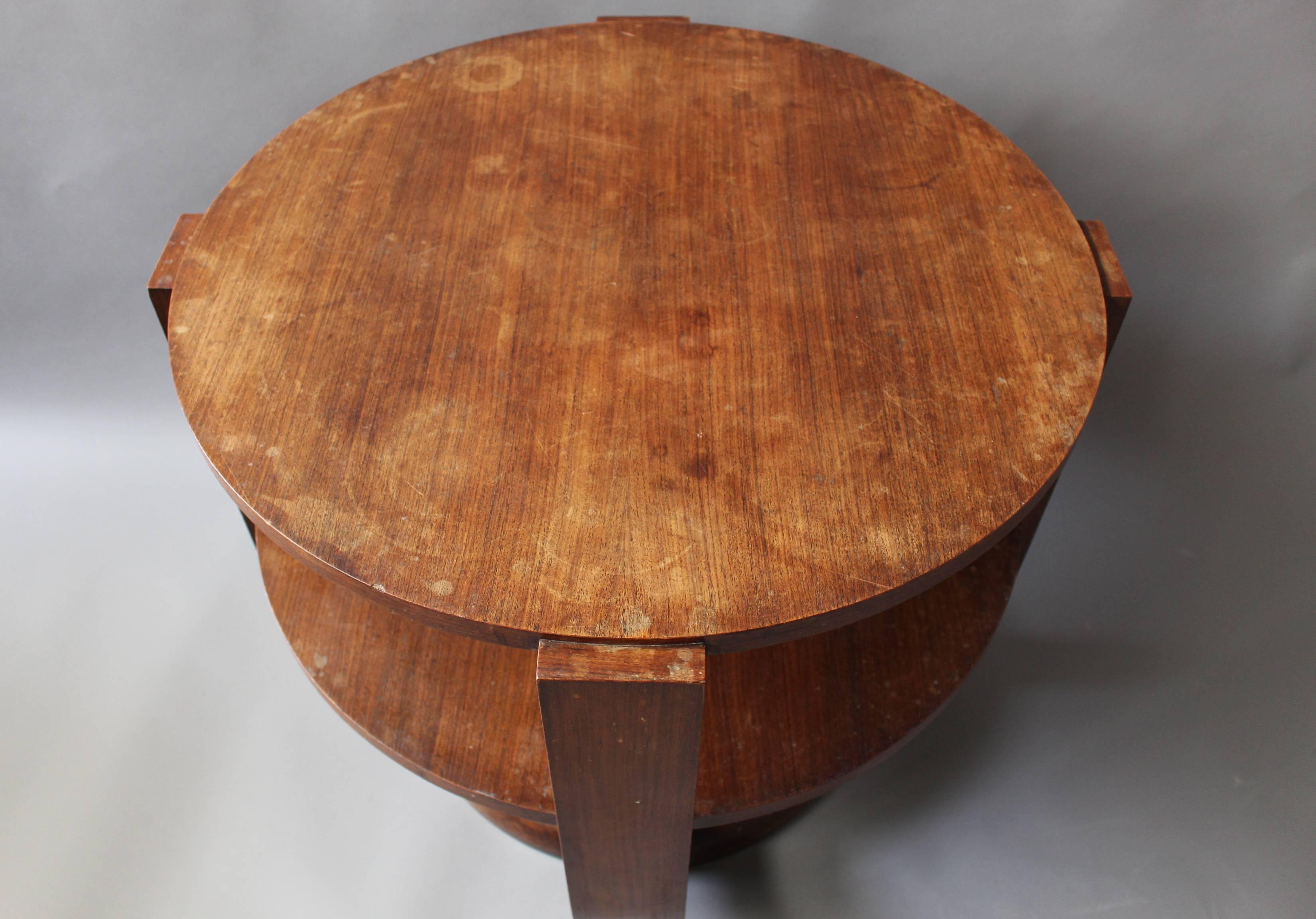 Grand guéridon français Art Déco à trois niveaux sur 1stDibs