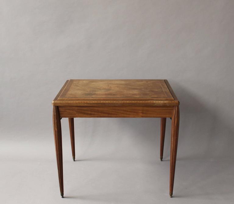 French Fine 1920s Rectangular Game Table at 1stDibs