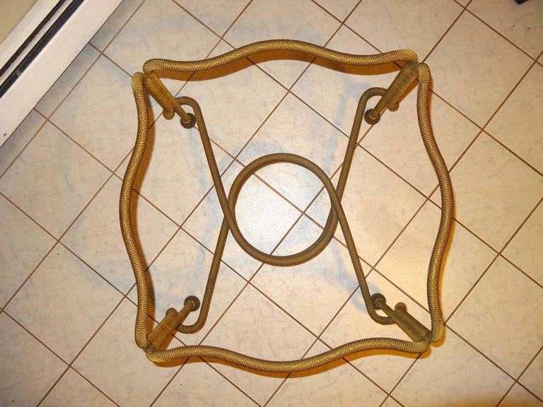 French Beaded Rope Table For Sale at 1stDibs