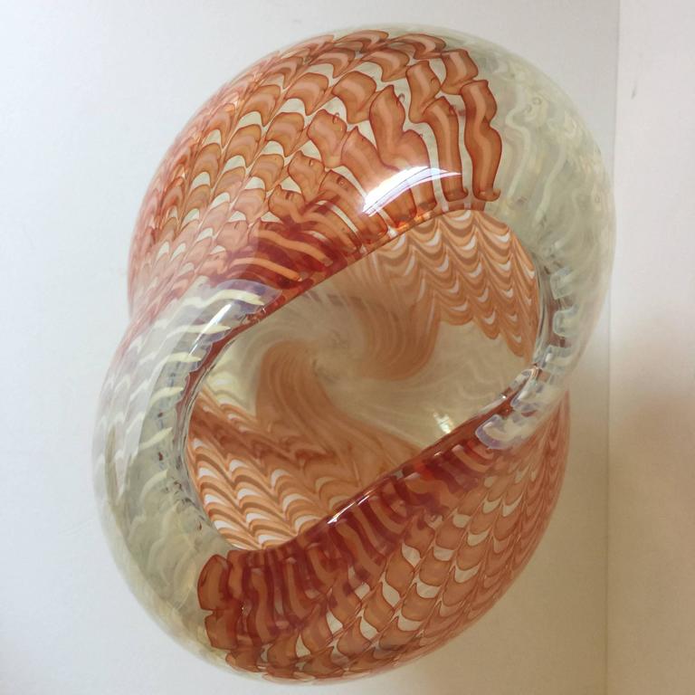 "Wave" Art Glass Vase For Sale at 1stDibs | glass wave art, glass wave vase