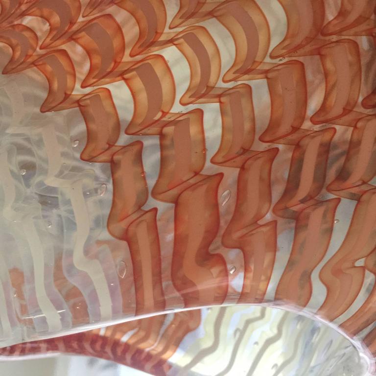 "Wave" Art Glass Vase For Sale at 1stDibs | glass wave art, glass wave vase