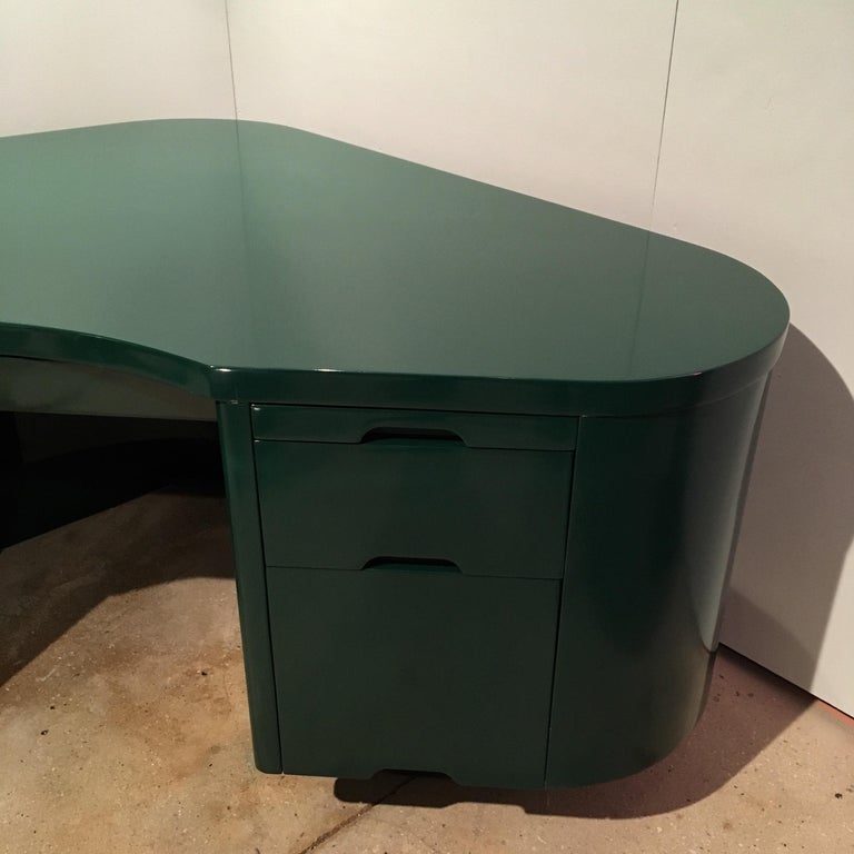 Art Deco Racing Green Fletcher Aviation Desk at 1stDibs