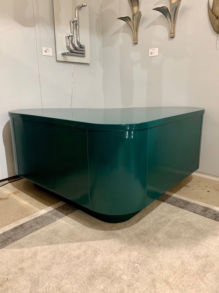 Art Deco Racing Green Fletcher Aviation Desk at 1stDibs