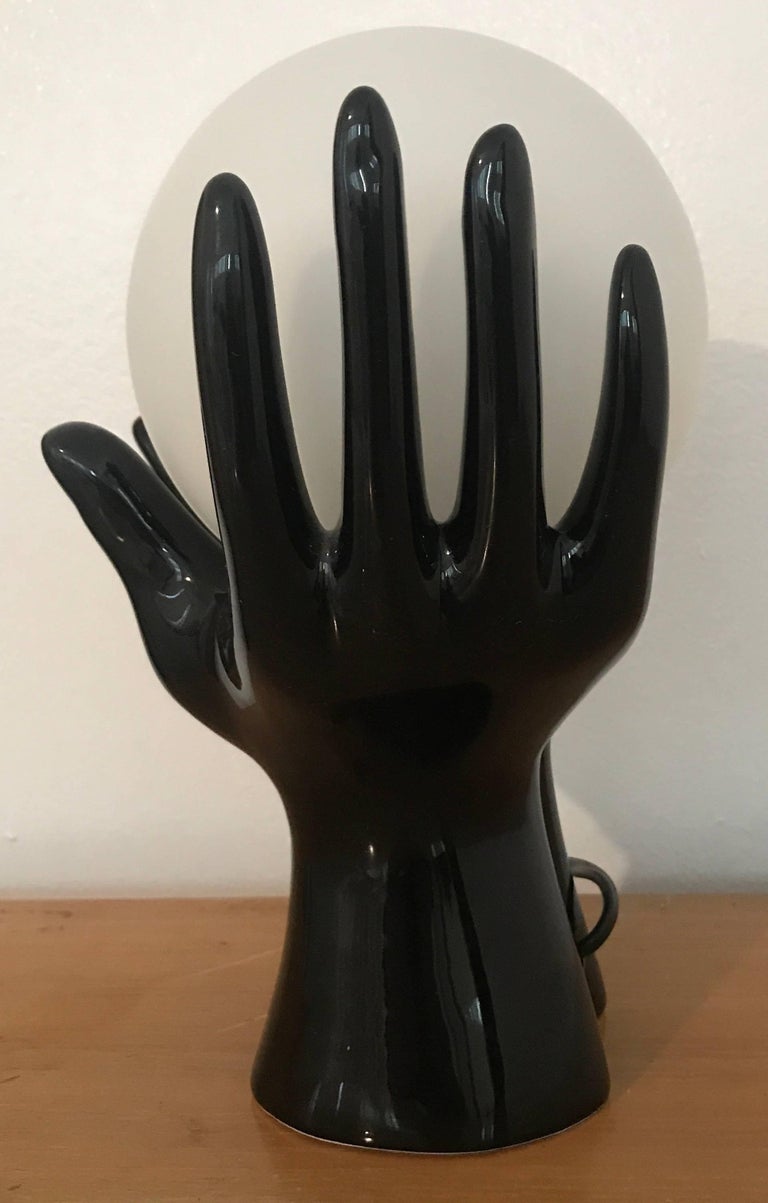 French 1960s Hand Ceramic Table Lamp at 1stDibs | ceramic hands lamp ...