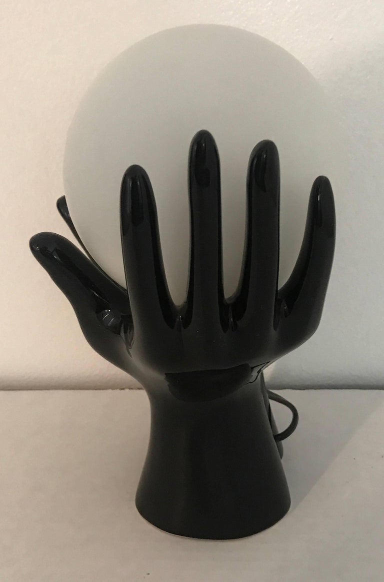 French 1960s Hand Ceramic Table Lamp at 1stDibs | ceramic hands lamp ...