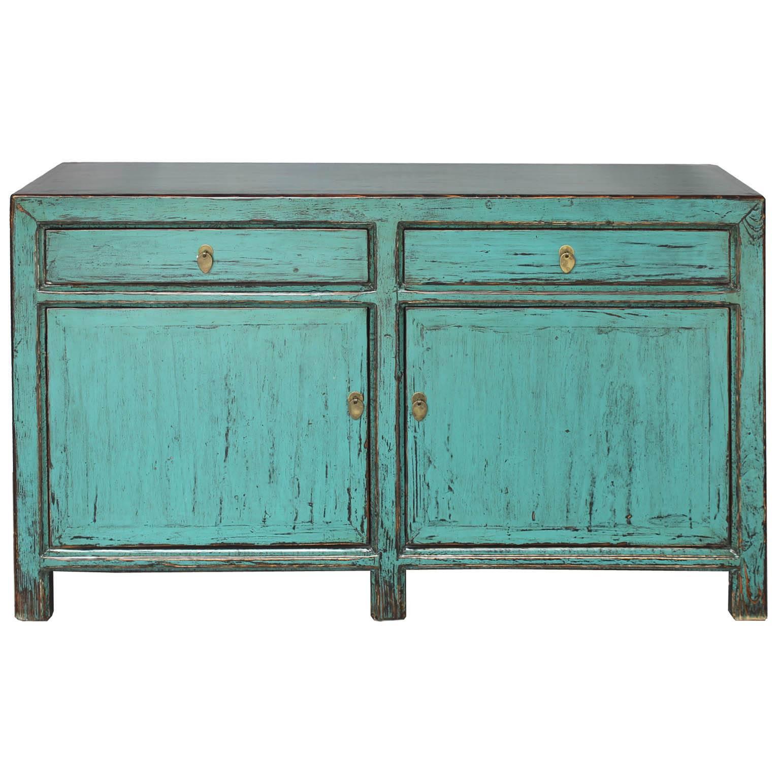 Turquoise Sideboard at 1stDibs