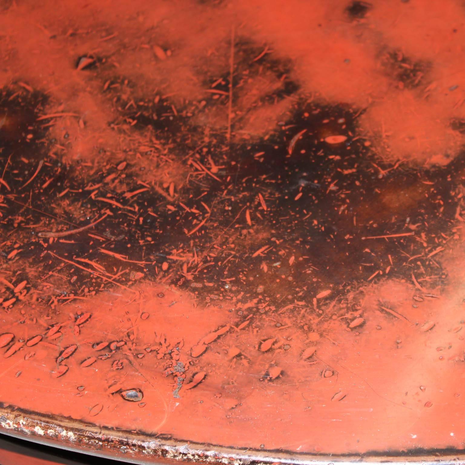 Japanese Red Table at 1stDibs