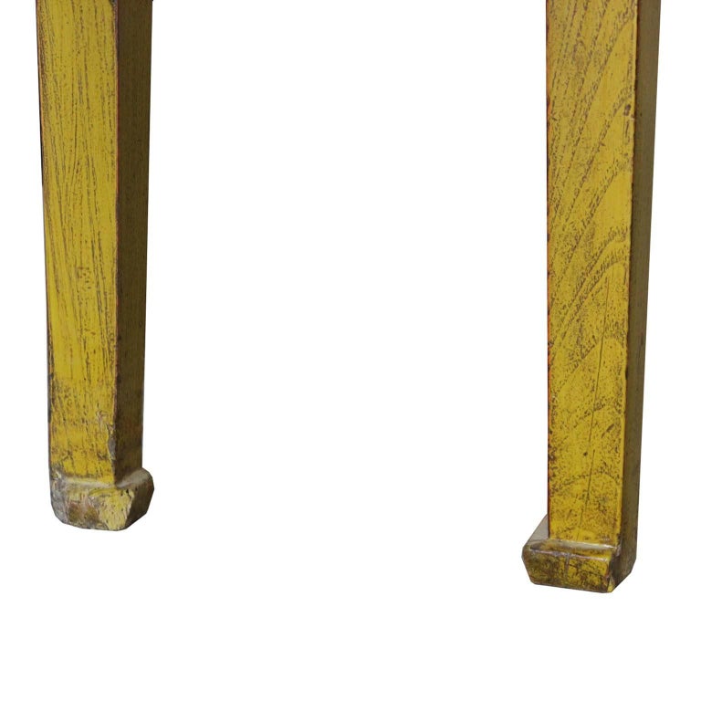 Mustard Green Console Table at 1stDibs