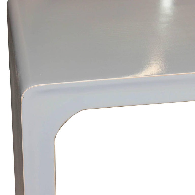 Gray Waterfall Console Table at 1stDibs