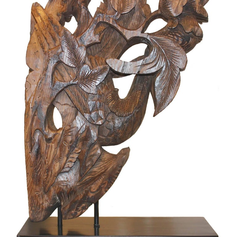 Phoenix Carving on Stand For Sale at 1stDibs