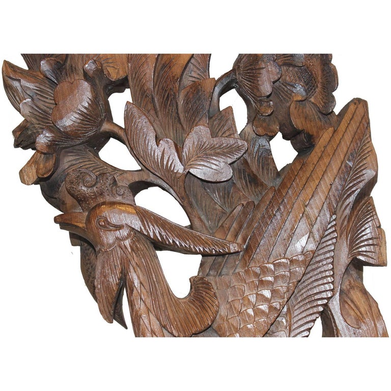 Phoenix Carving on Stand For Sale at 1stDibs
