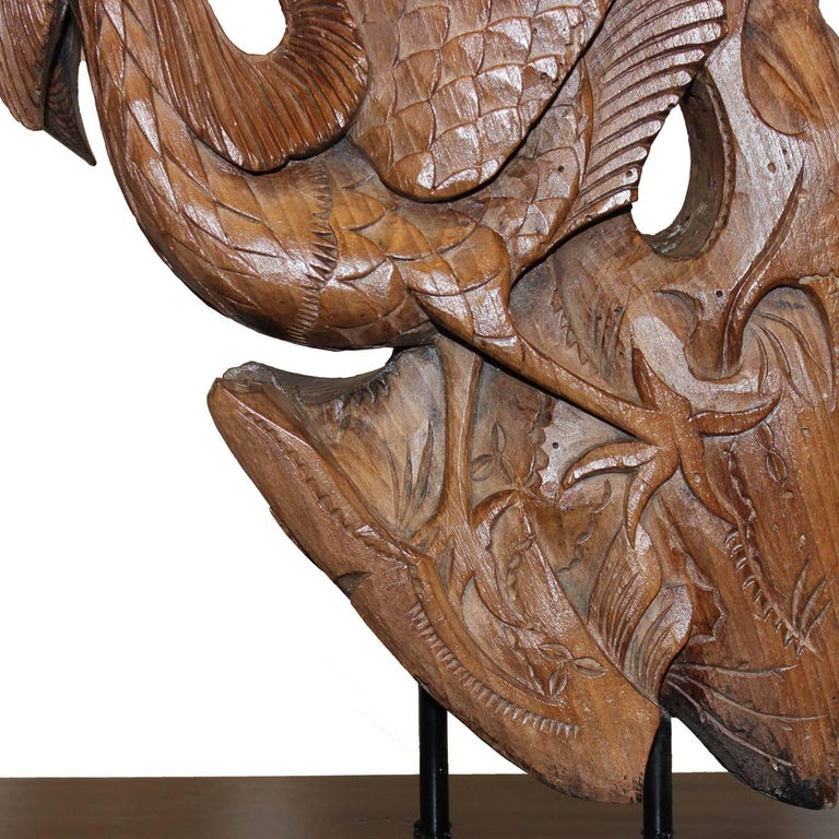 Phoenix Carving on Stand For Sale at 1stDibs