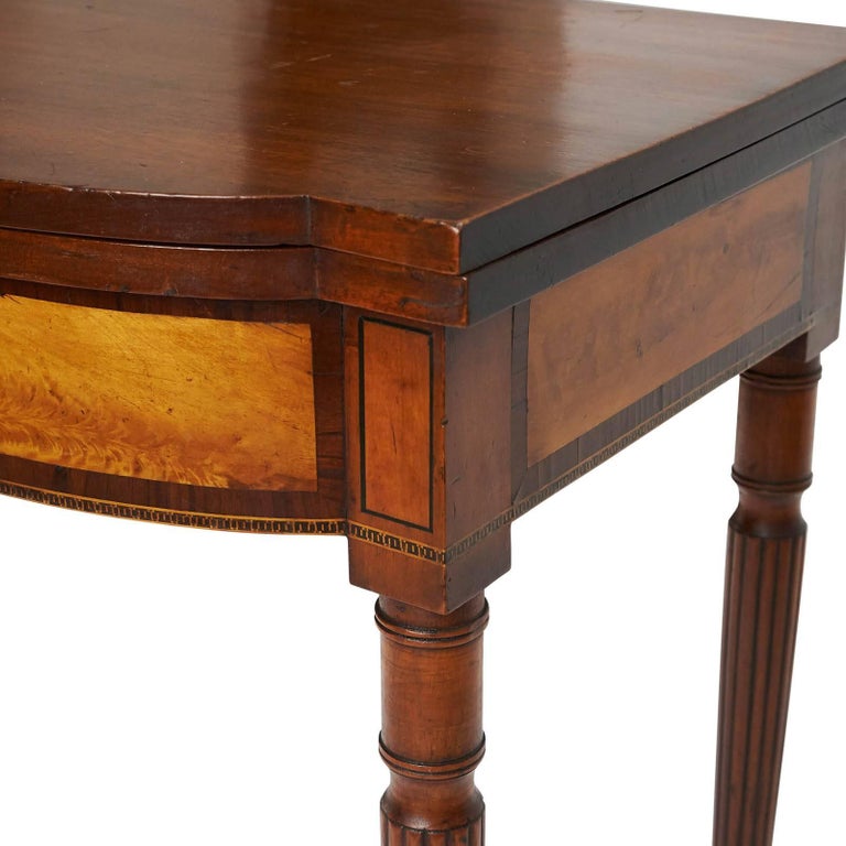 Rare Pair of Federal Inlaid Games Tables, New England circa 1810 at 1stDibs