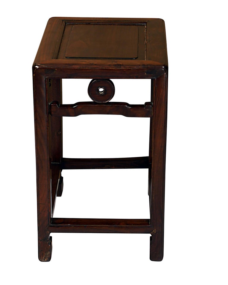 Four Chinese Hong Mu Stools in Ming Style, circa 1920 at 1stDibs