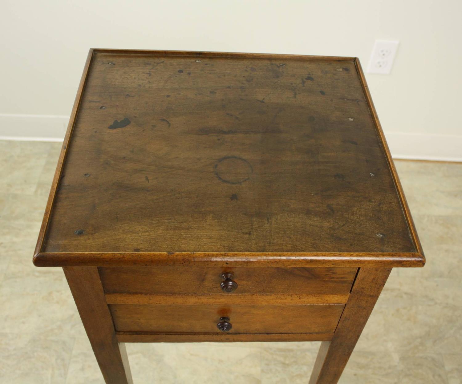 Antique French Walnut Side Table at 1stdibs