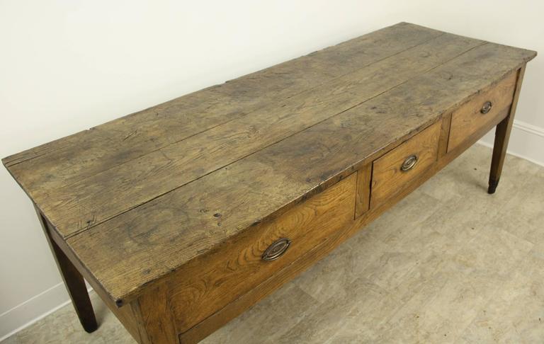 Antique Rustic Work Table or Server at 1stDibs | rustic server table