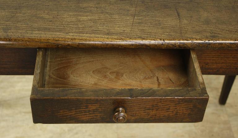 Narrow Antique Chestnut Writing Table at 1stDibs