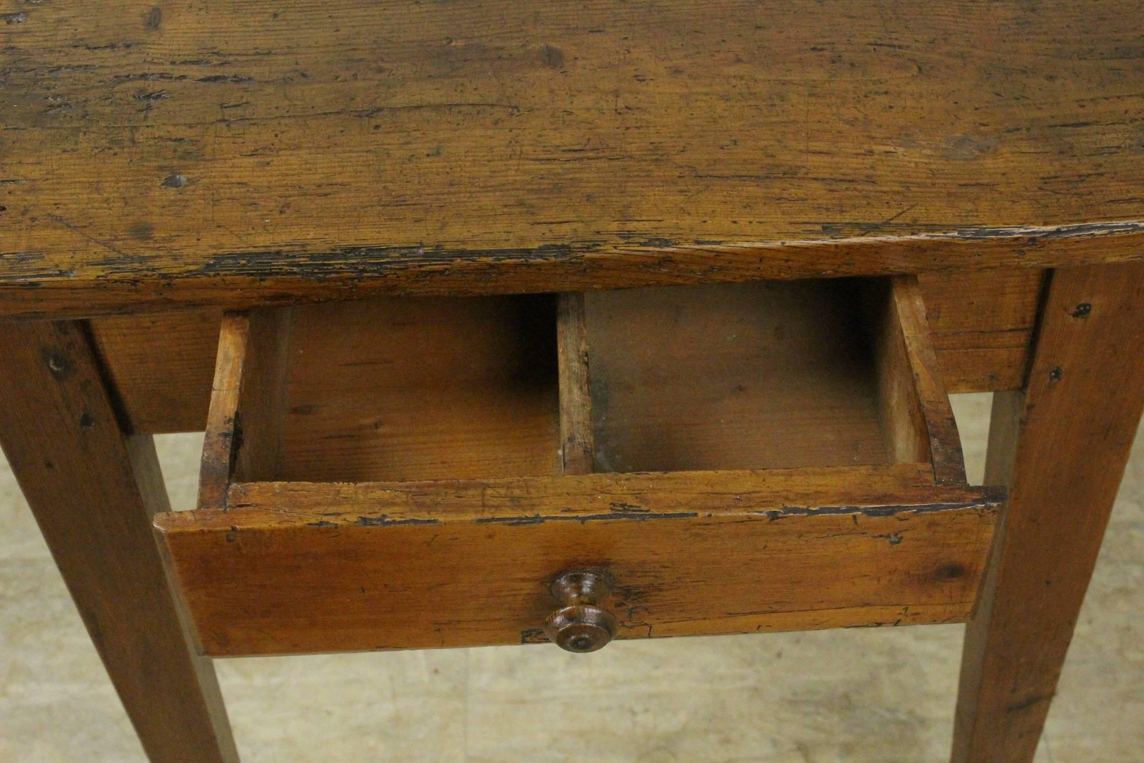 Antique French Pine Side Table at 1stDibs | antique pine side table, pine side tables, antique ...