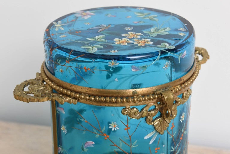 Antique Moser Cylinder Shaped Box at 1stDibs | moser box