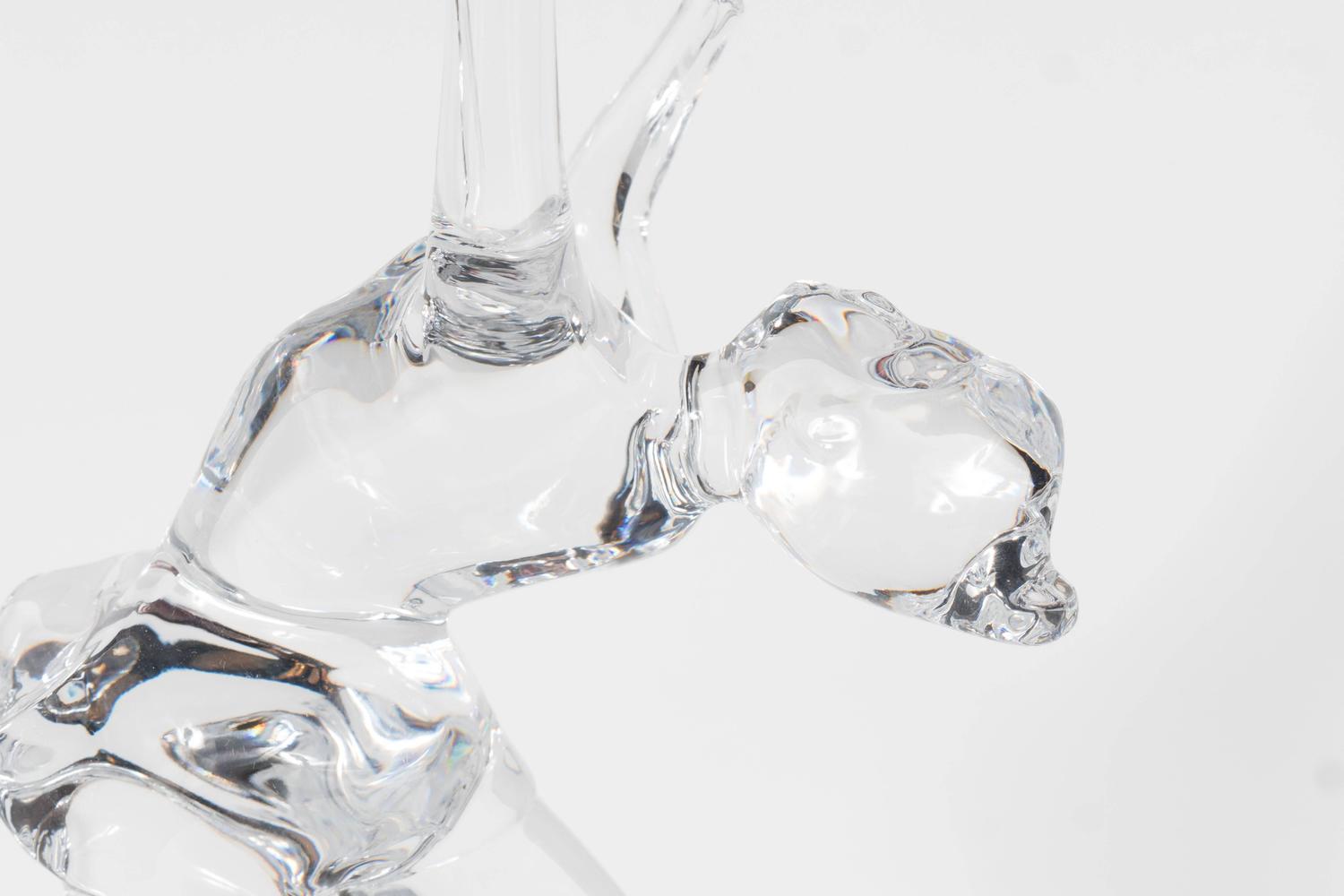 Baccarat Art Glass Female Dancer Crystal Figurine at 1stdibs