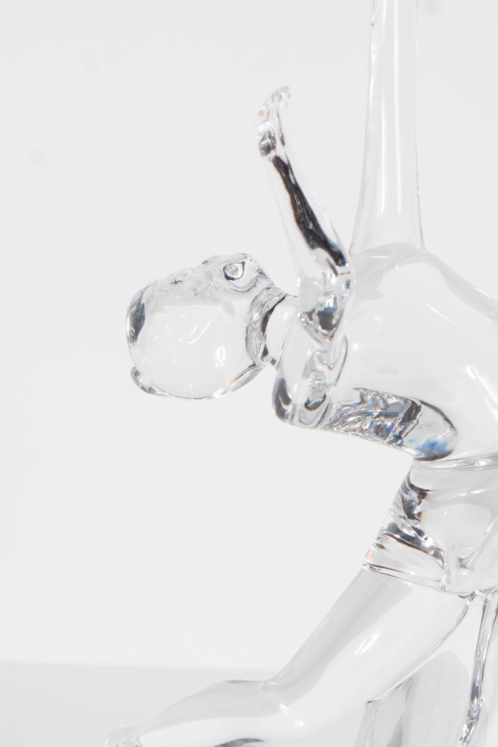 Baccarat Art Glass Female Dancer Crystal Figurine at 1stdibs