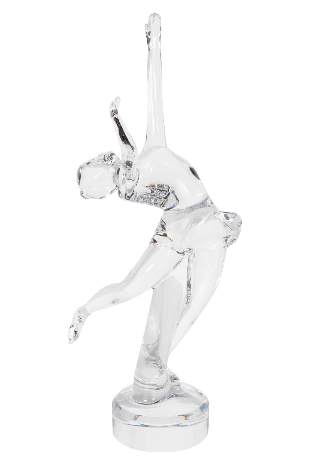 Baccarat Art Glass Female Dancer Crystal Figurine at 1stdibs