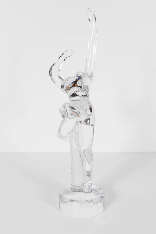 Baccarat Art Glass Female Dancer Crystal Figurine at 1stDibs