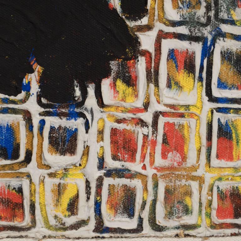 Mid-Century Modernist Oil on Canvas, Robert Richenburg Lost White, 1962 ...