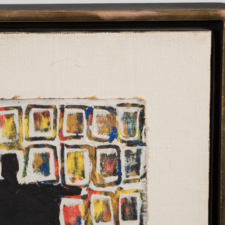 Mid-Century Modernist Oil on Canvas, Robert Richenburg Lost White, 1962 ...