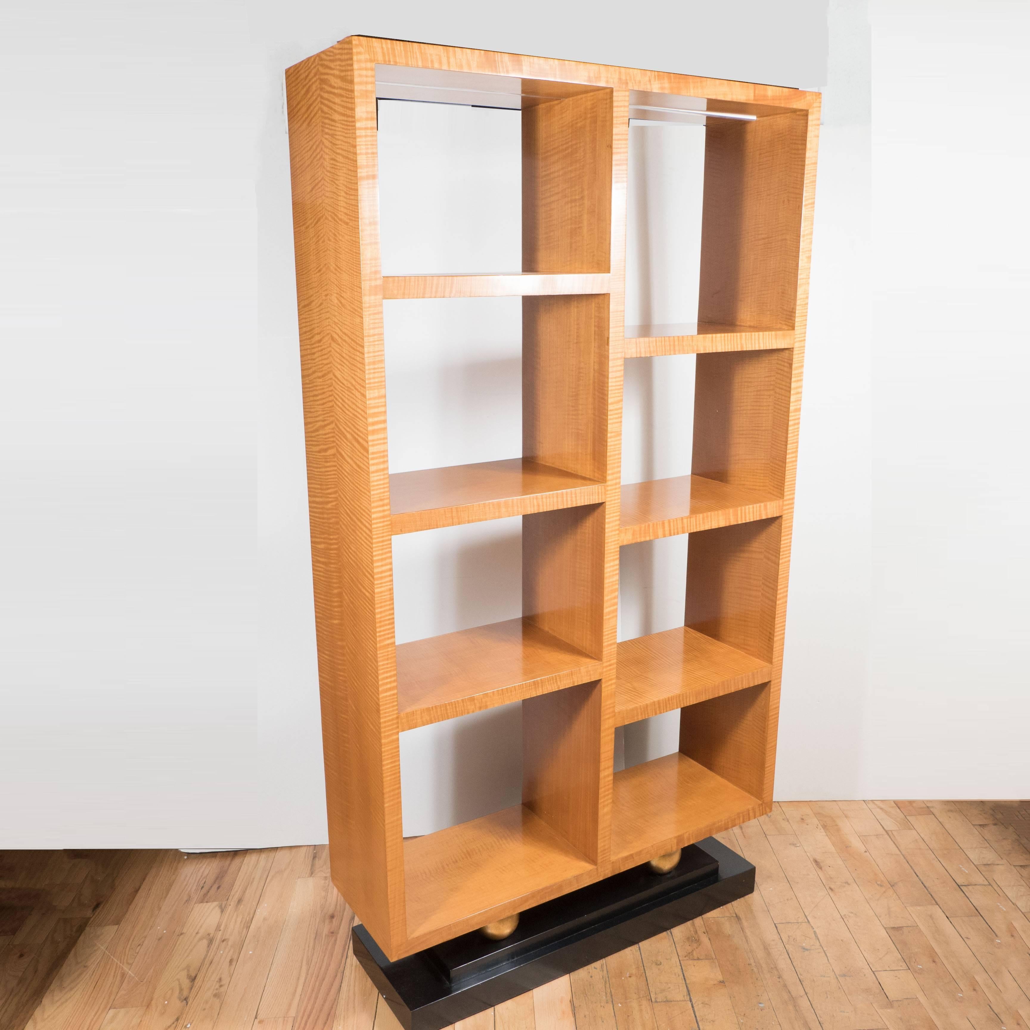 American Art Deco Style Illuminated Presentation Shelving Unit or ...