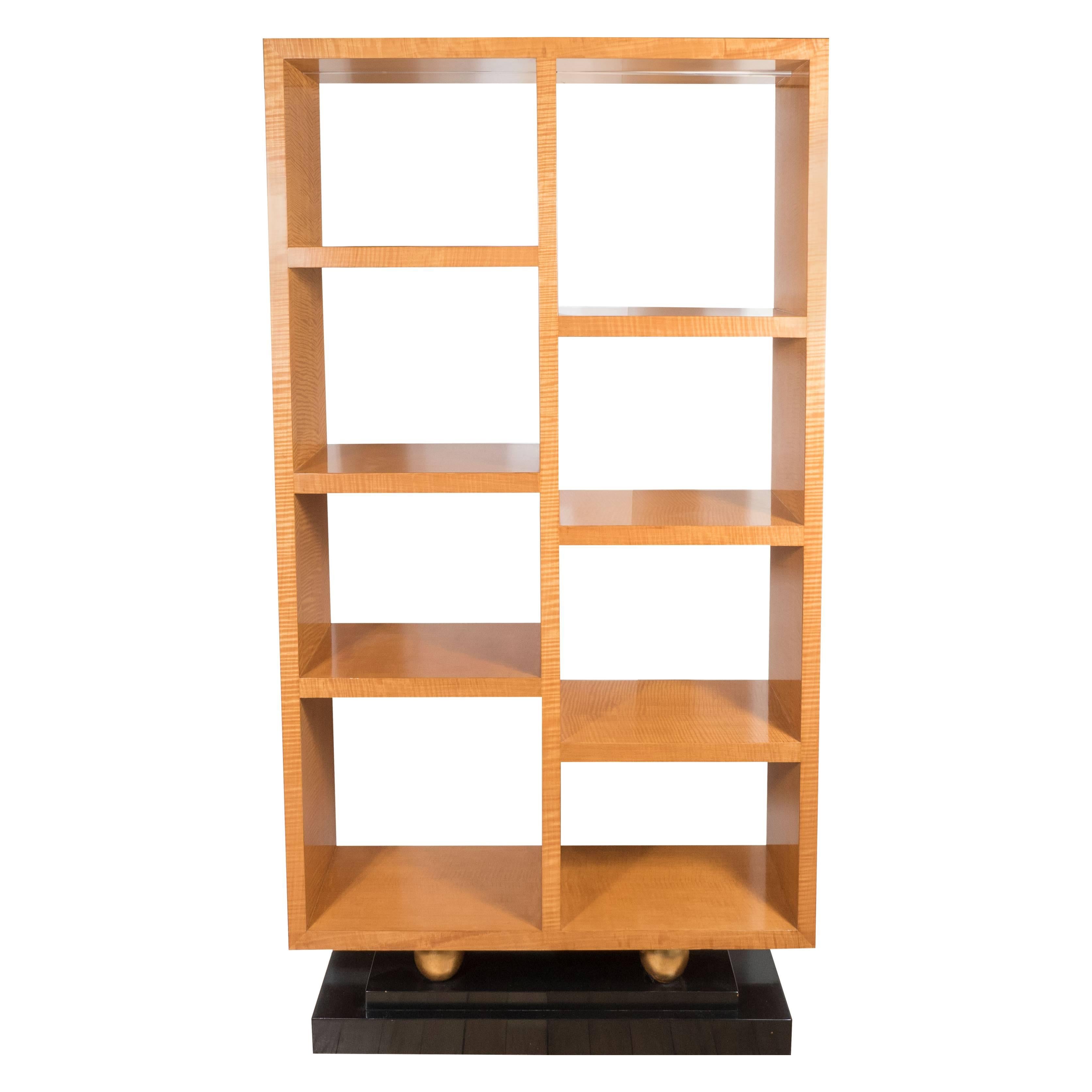 American Art Deco Style Illuminated Presentation Shelving Unit or ...