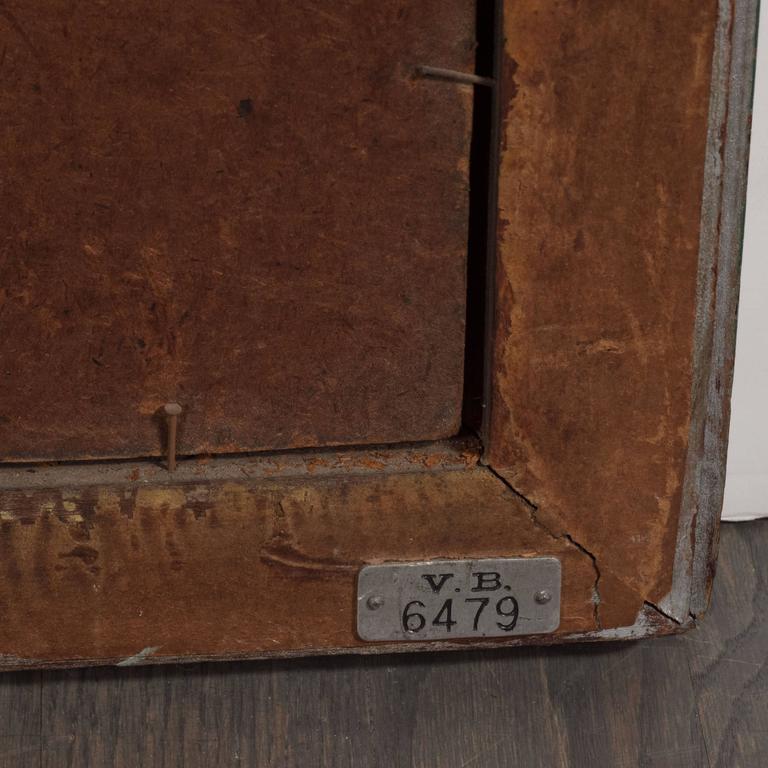 Art Deco Painting of the 1931 Bendix Trophy Race in Original White Gold ...