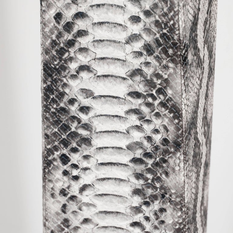 J. M. F. Floor Lamp in Grisaille Toned Faux Python Skin by Karl ...