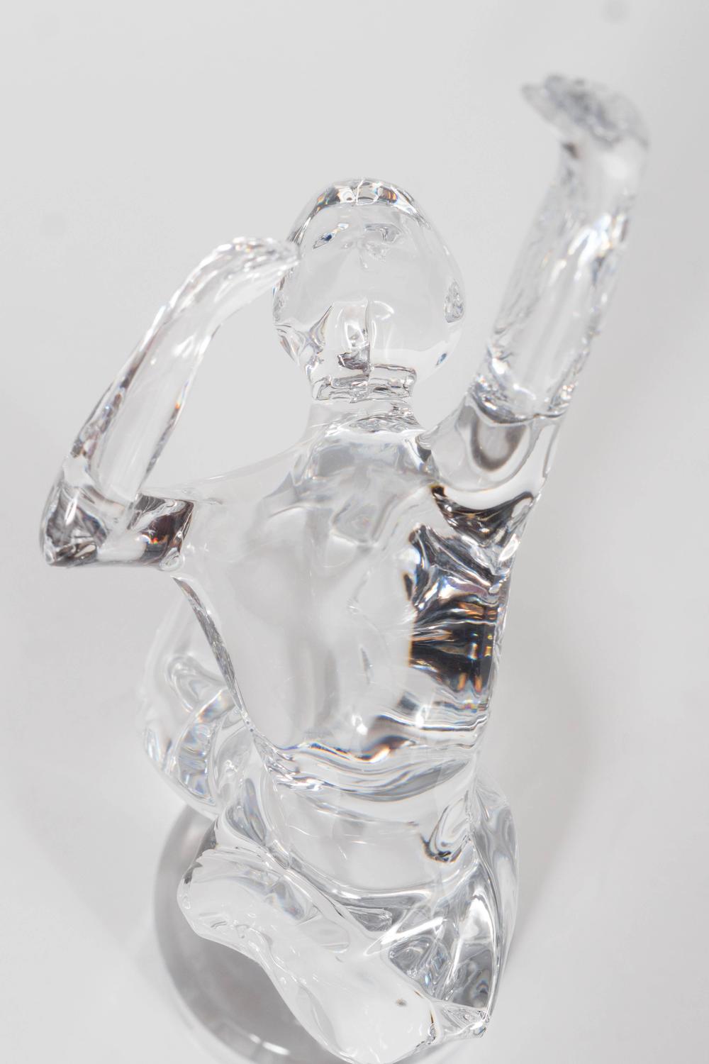 Baccarat Art Glass Female Dancer Crystal Figurine at 1stdibs