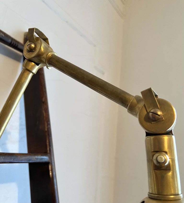 Swedish Mid-Century Modern Marine Articulating Clamp Lamp for Wall ...