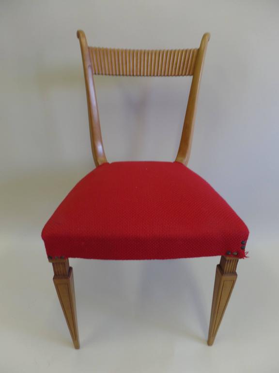 Two Italian Mid-Century Modern Neoclassical Desk Chairs by Paolo Buffa ...