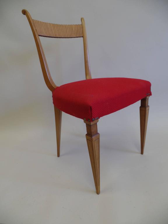 Two Italian Mid-Century Modern Neoclassical Desk Chairs by Paolo Buffa ...