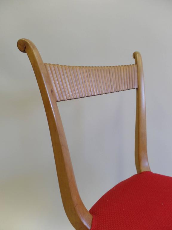 Two Italian Mid-Century Modern Neoclassical Desk Chairs by Paolo Buffa ...