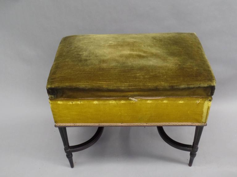 French Mid-Century Modern Neoclassical Louis XVI Piano Bench For Sale ...