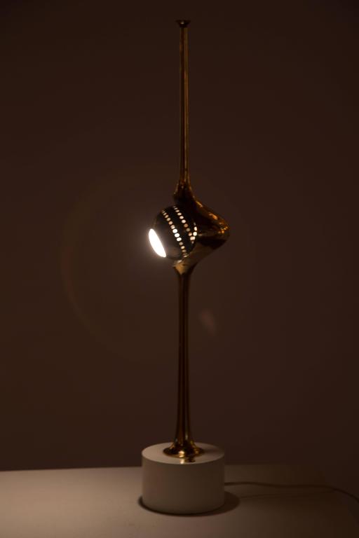 Brass Cobra Lamp by Angelo Lelli for Arredoluce at 1stDibs